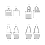 Simplicity sewing pattern S9517 Shopping Bags — jaycotts.co.uk - Sewing ...