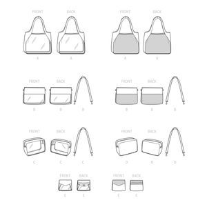 Simplicity sewing pattern S9562 Tote, Bags and Pouch — jaycotts.co.uk ...