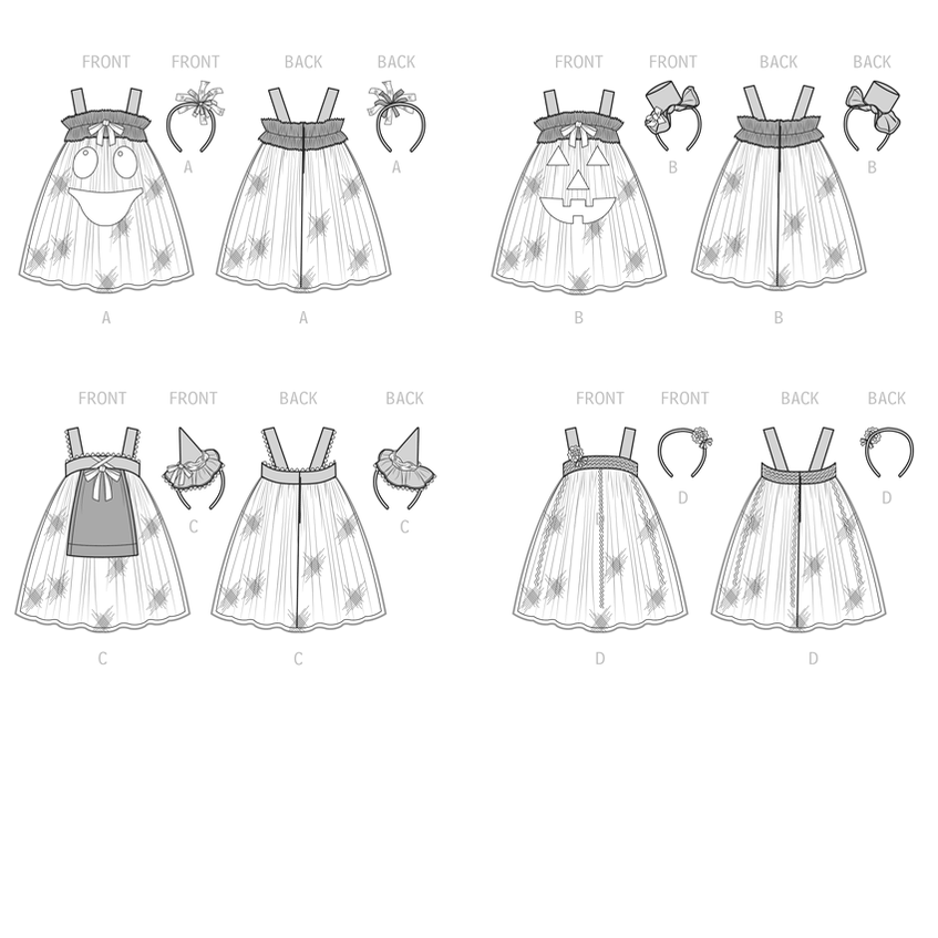 Simplicity 9625 sewing pattern Toddlers' Tulle Costumes by Andrea ...