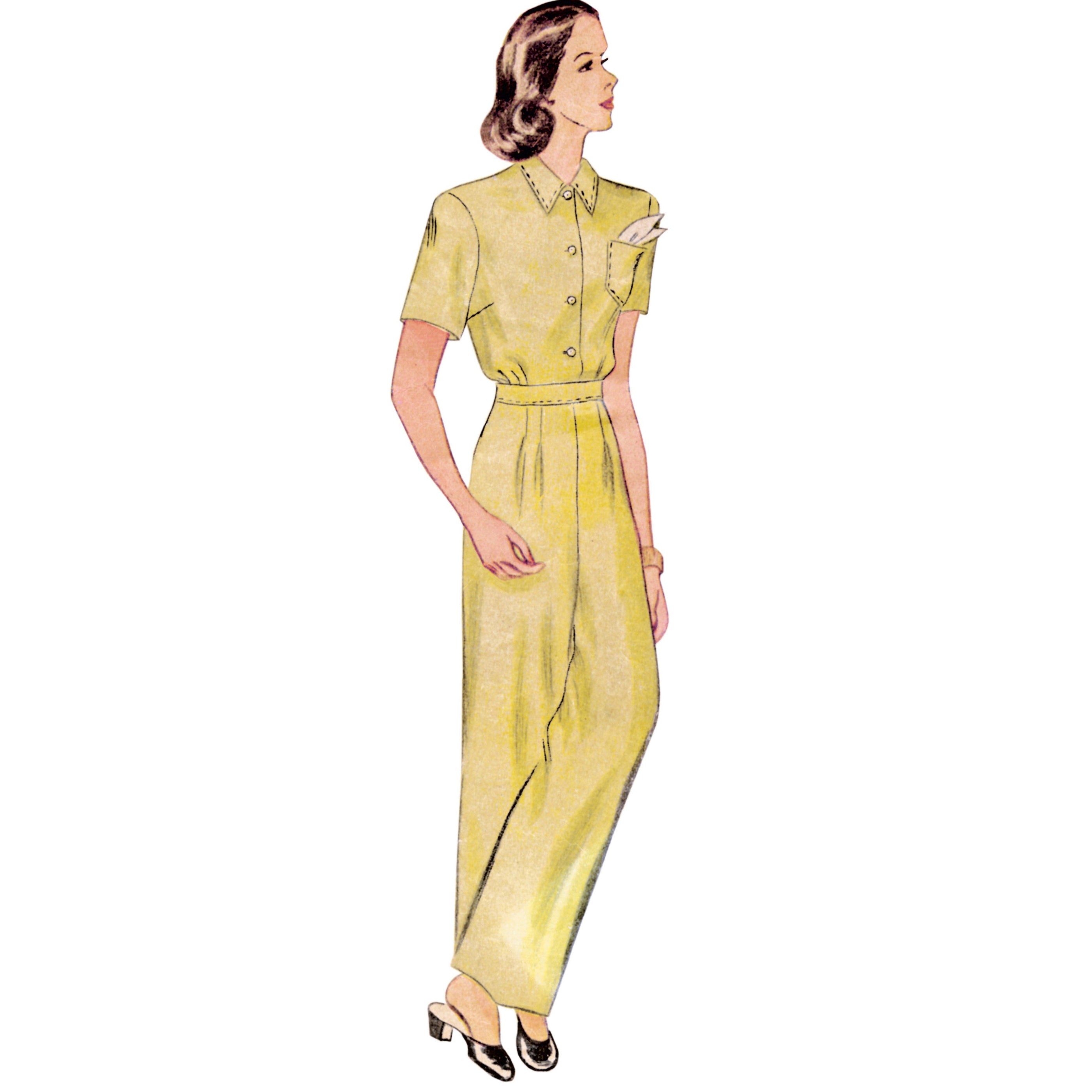 Simplicity 9635 sewing pattern Misses' Vintage Lounge Top and Pants ...