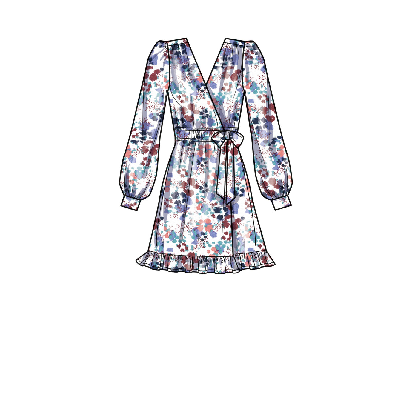 Simplicity 9639 sewing pattern Misses' Midi Wrap Dress — jaycotts.co.uk ...