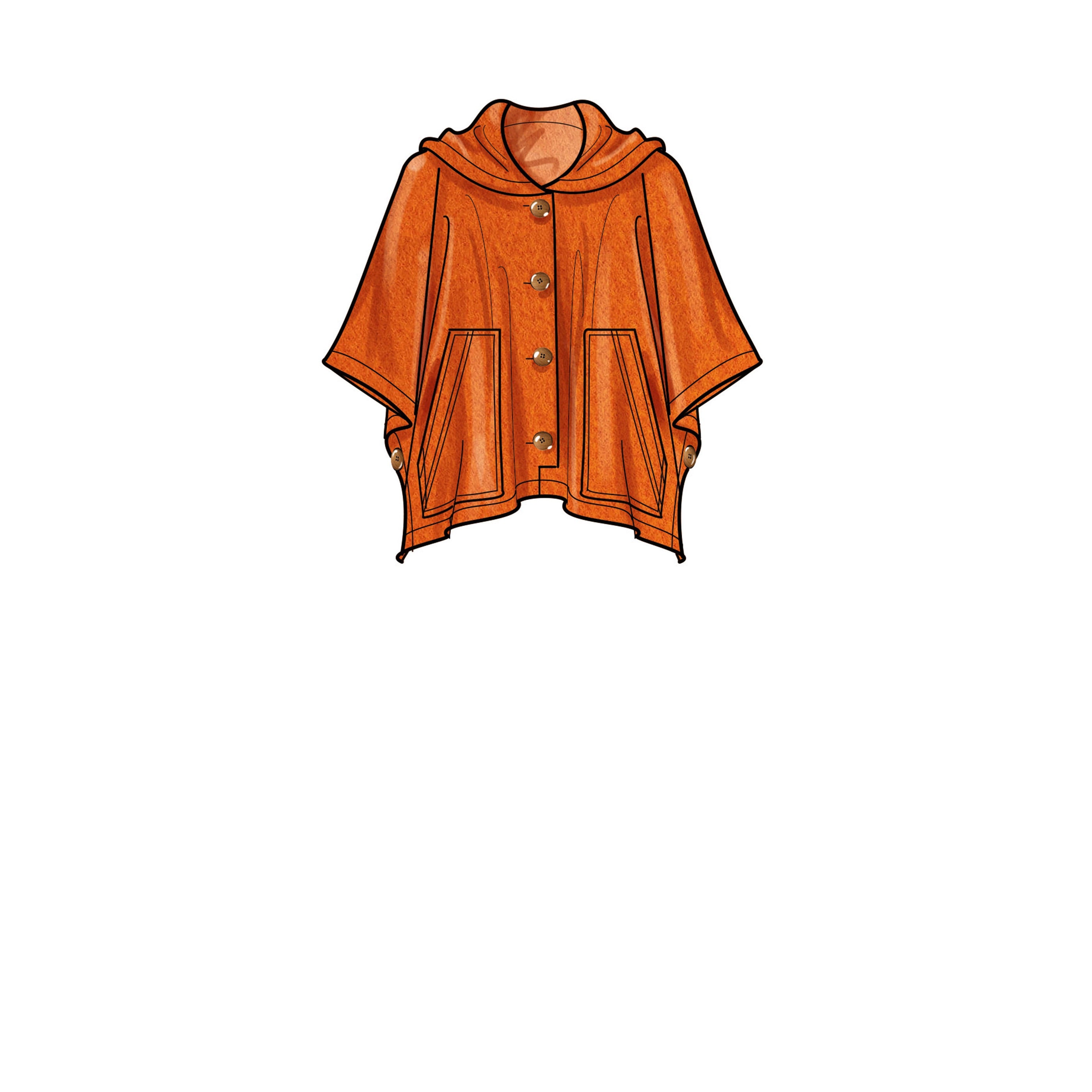 Simplicity 9649 sewing pattern Misses' Ponchos — jaycotts.co.uk ...