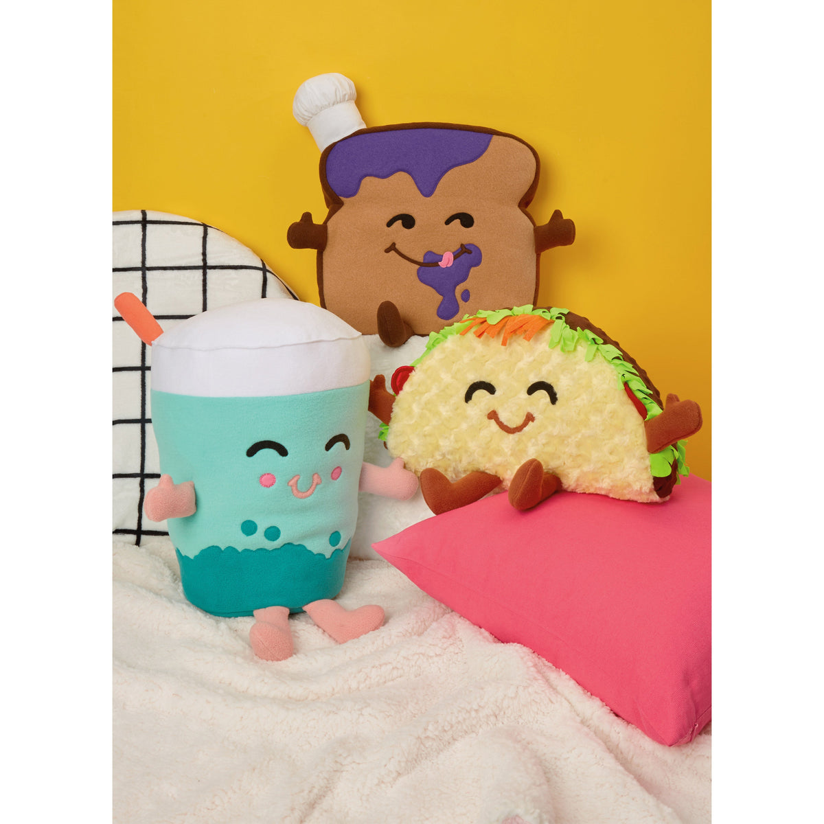 Simplicity S9667 Plush Toys Taco, Toast and Bubble Tea by Carla Reiss ...