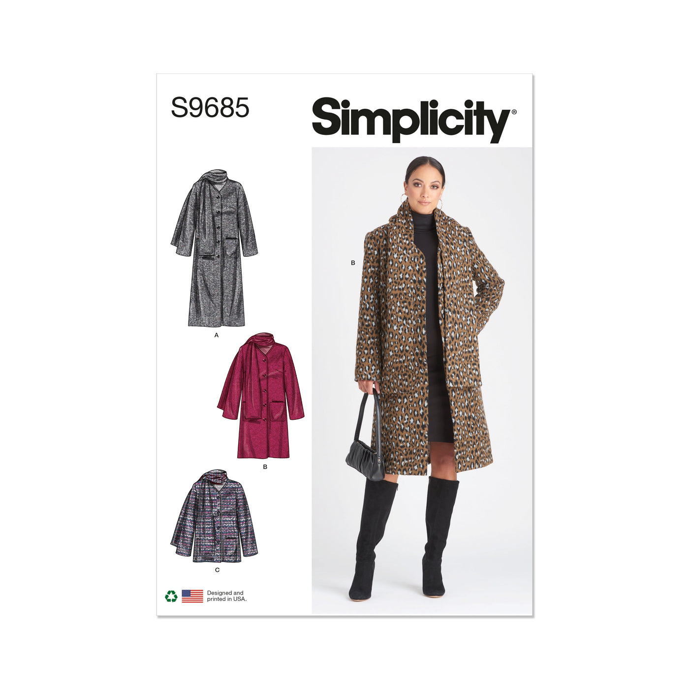 Simplicity S9685 Misses' Coat and Jacket sewing pattern — jaycotts.co ...