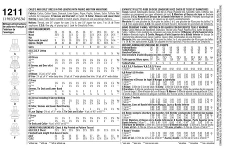 Simplicity Pattern: S1211 Girls' Dresses — jaycotts.co.uk - Sewing Supplies