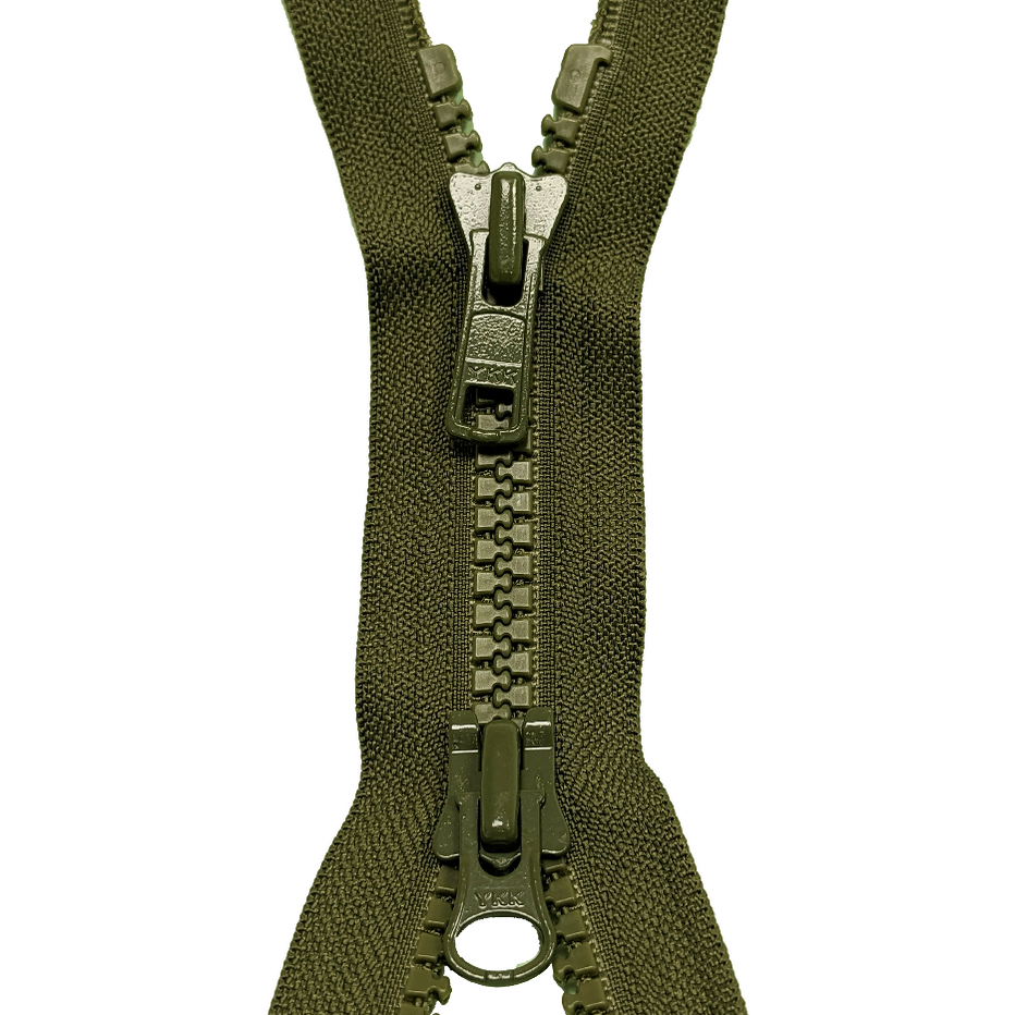 YKK Chunky Open End Zips | Heavy | Two Way — jaycotts.co.uk - Sewing ...