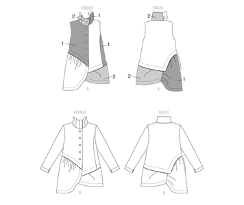 Vogue V1817 Misses' Jacket and Vest sewing pattern — jaycotts.co.uk ...
