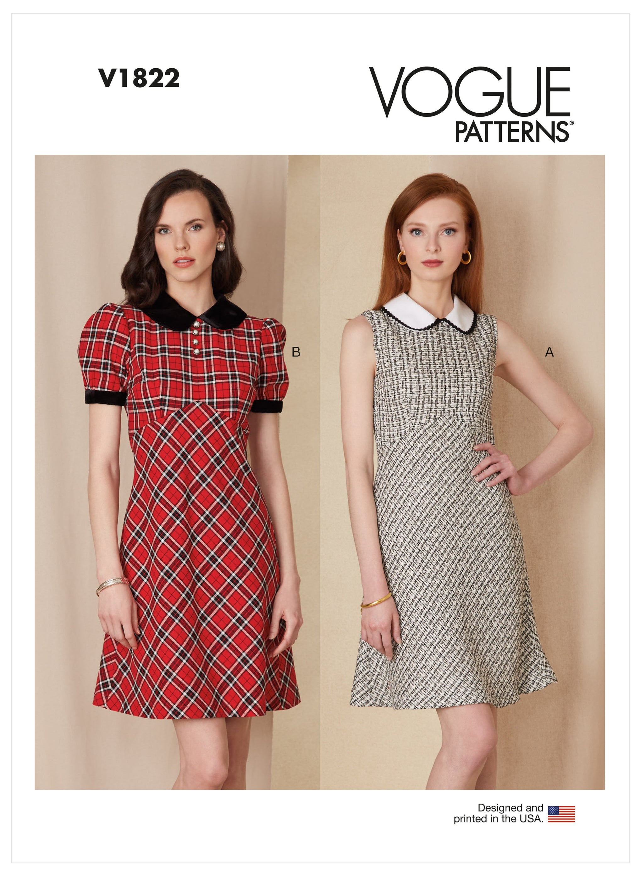 Vogue V1822 Misses' Dress sewing pattern — jaycotts.co.uk - Sewing Supplies