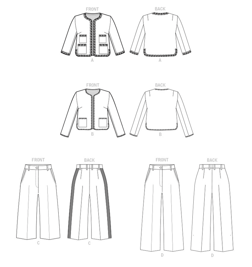 Vogue V1830 Misses' Jacket and Pants sewing pattern — jaycotts.co.uk ...