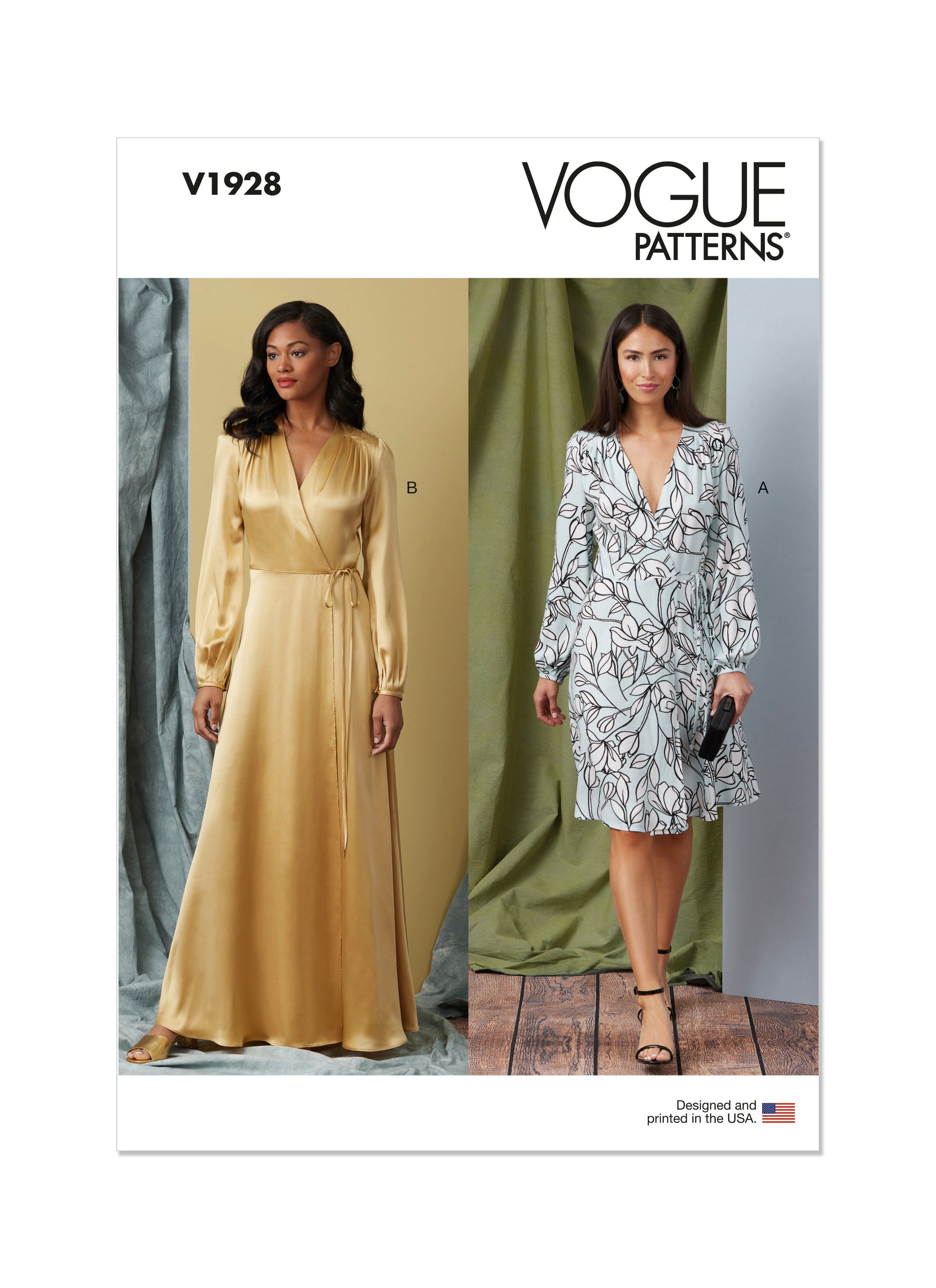 Vogue V1928 A5 Nightgown in Two Lengths sewing pattern — jaycotts.co.uk ...