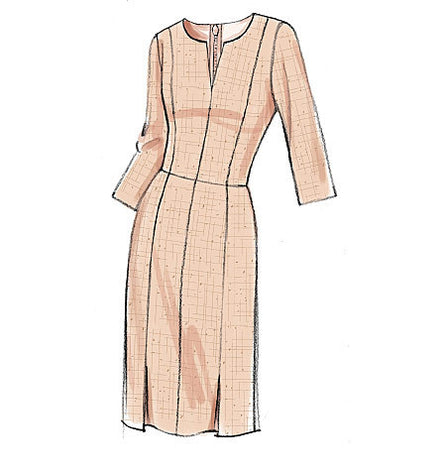 Vogue Pattern 9167 Misses' Notch-Neck Princess-Seam Dresses — jaycotts ...