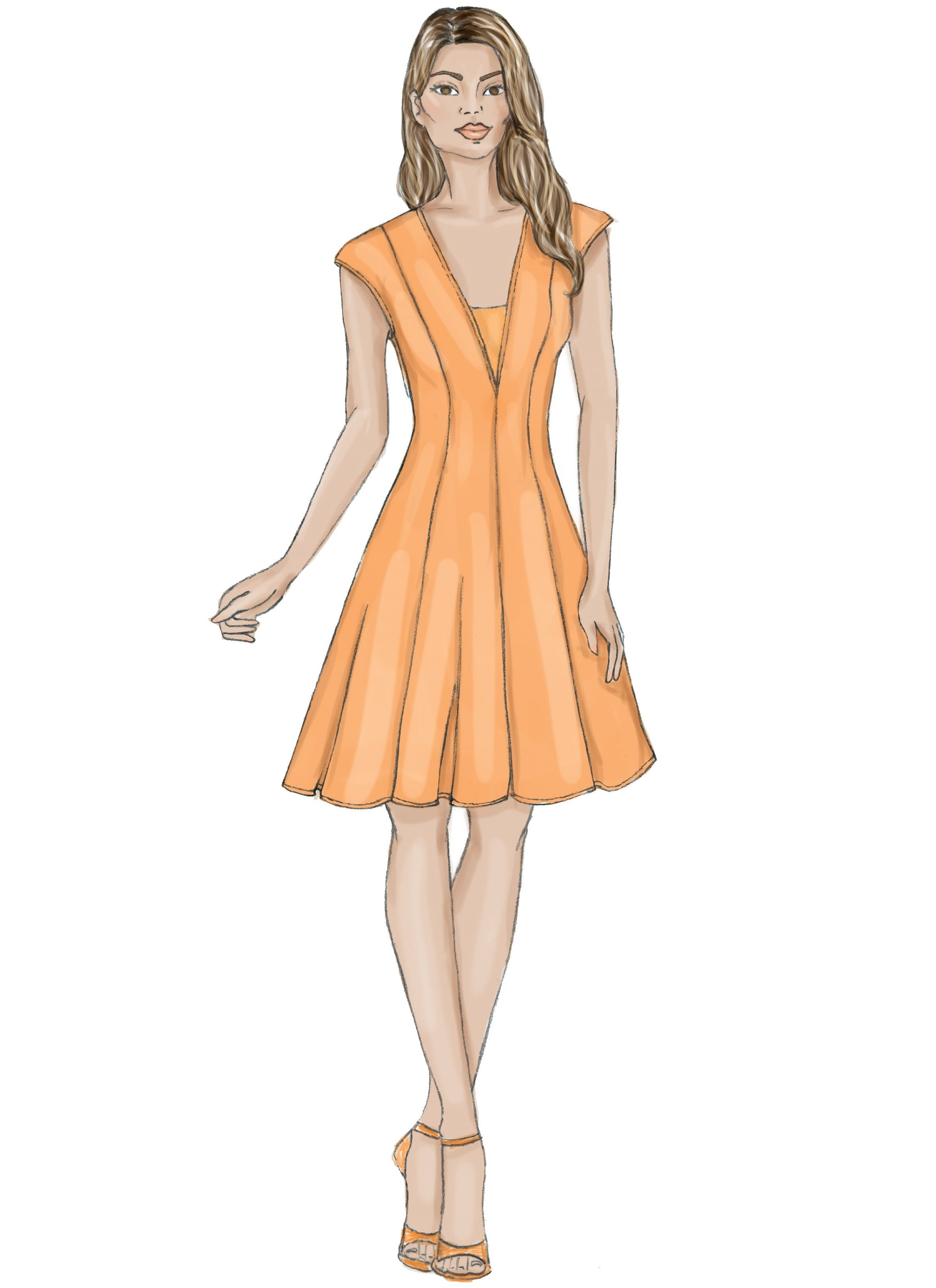 Vogue Pattern 9292 Misses' Dress and Dickie Pattern — jaycotts.co.uk ...