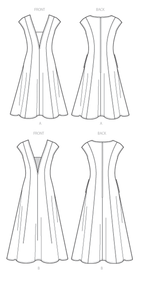 Vogue Pattern 9292 Misses' Dress and Dickie Pattern — jaycotts.co.uk ...