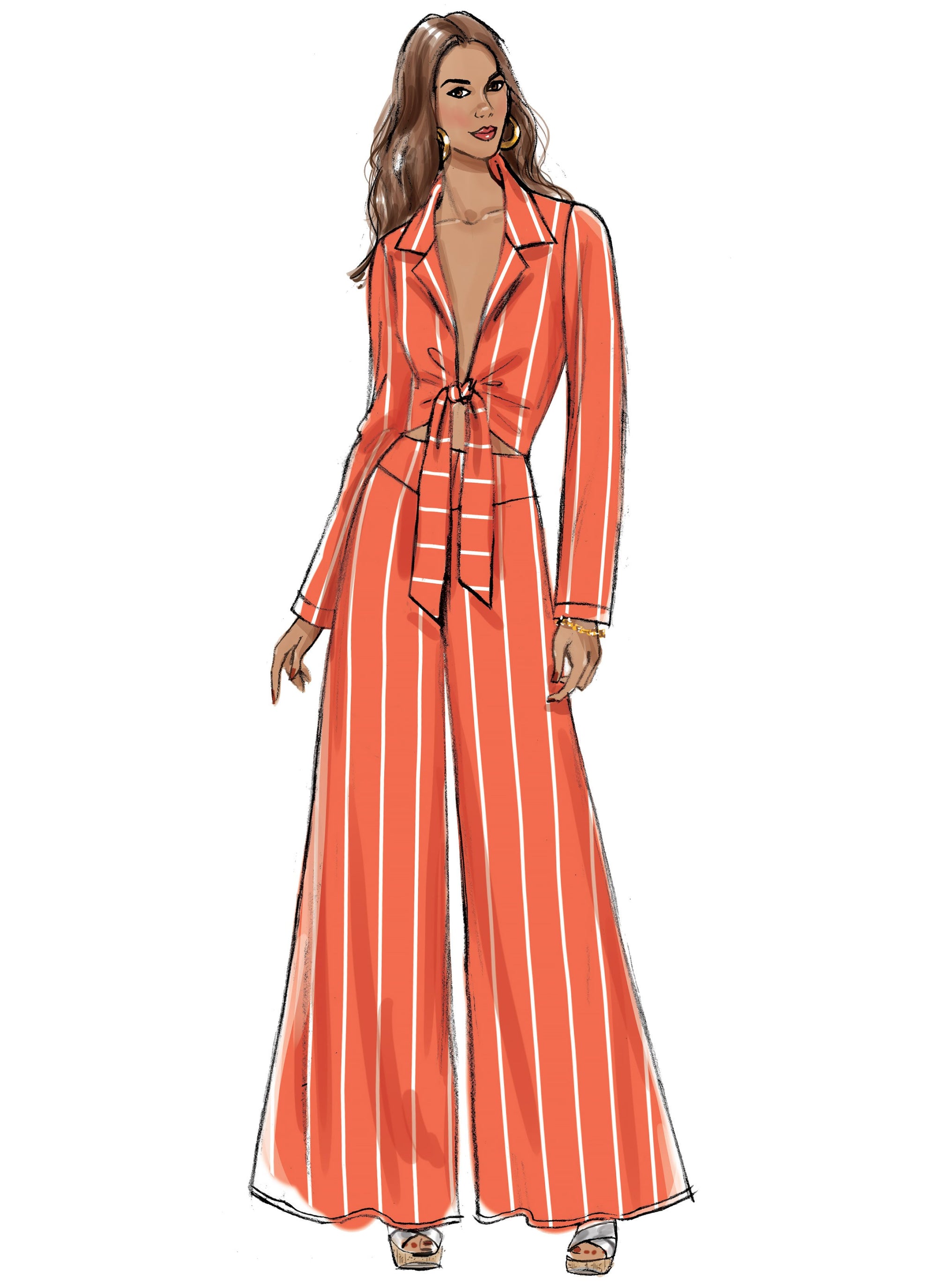 Vogue Pattern 9319 Misses' Top, Shorts and Pants — jaycotts.co.uk ...