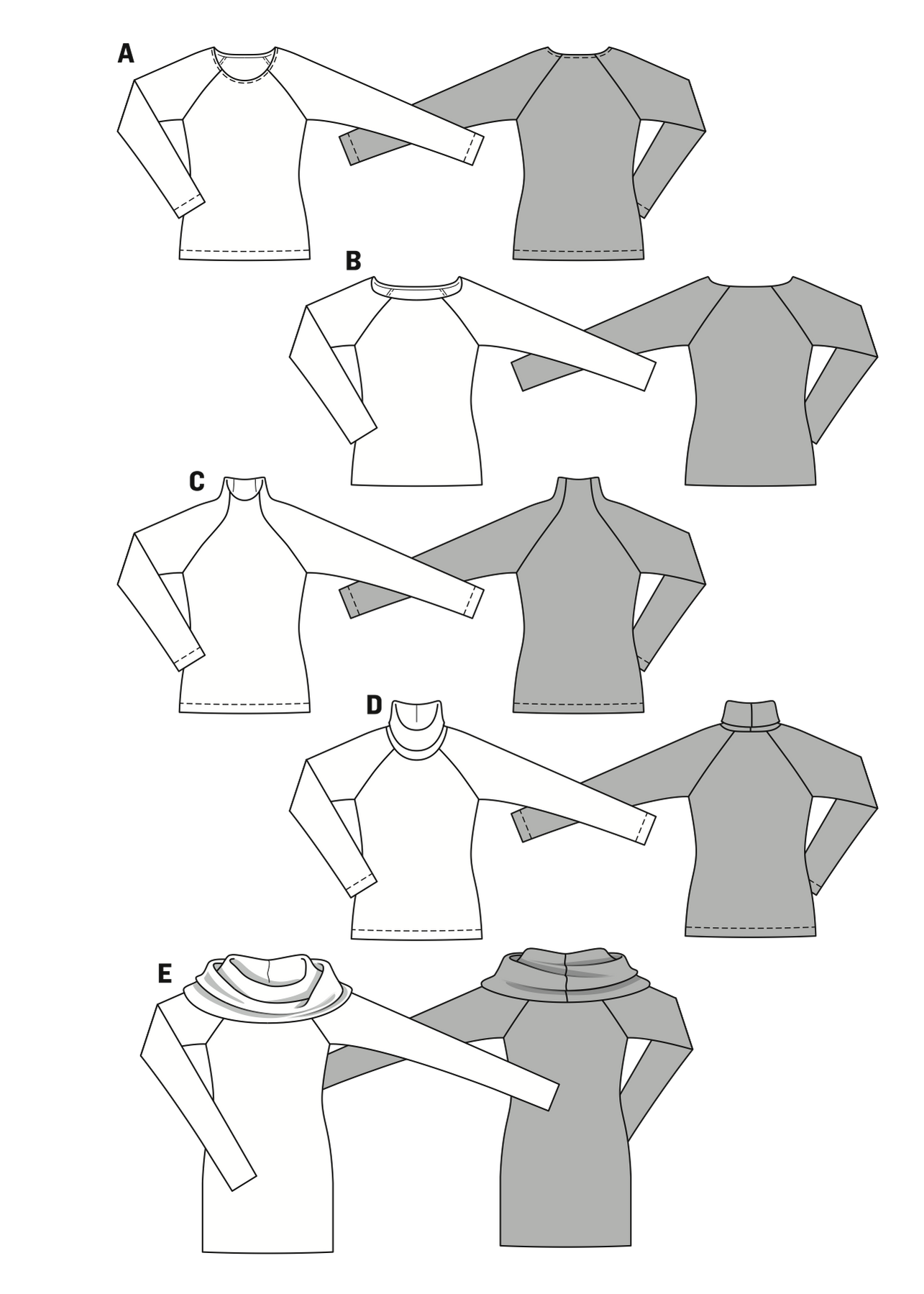 Burda 6990 Tops and Jumpers Pattern — jaycotts.co.uk - Sewing Supplies