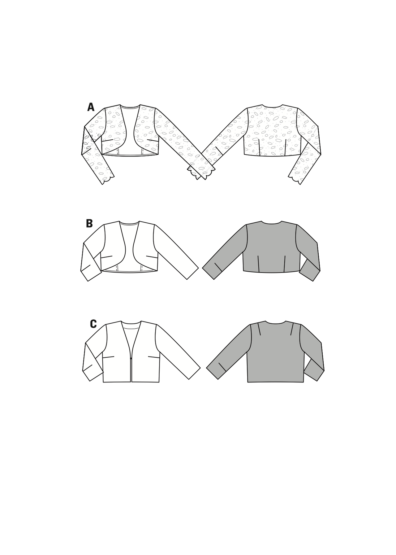 Burda Pattern: BD7686 Misses Bolero | Easy — jaycotts.co.uk - Sewing ...