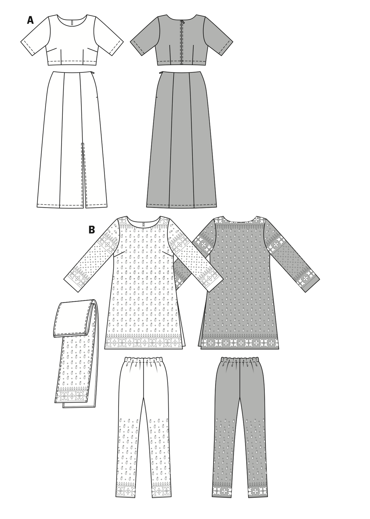 Burda 7701 Womens' Traditional Sari Pattern — jaycotts.co.uk - Sewing ...