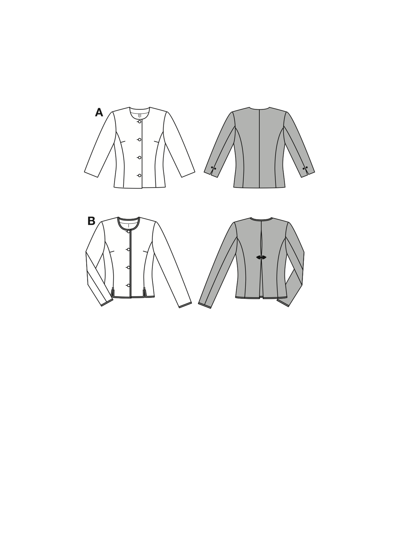 Burda Pattern: BD8949 Misses' Jacket | Easy — jaycotts.co.uk - Sewing ...