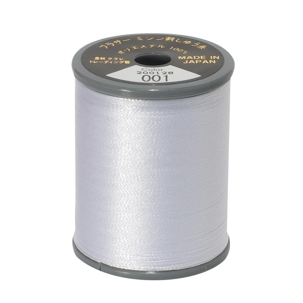 Brother Polyester Embroidery Thread 300m #001 White — jaycotts.co.uk ...