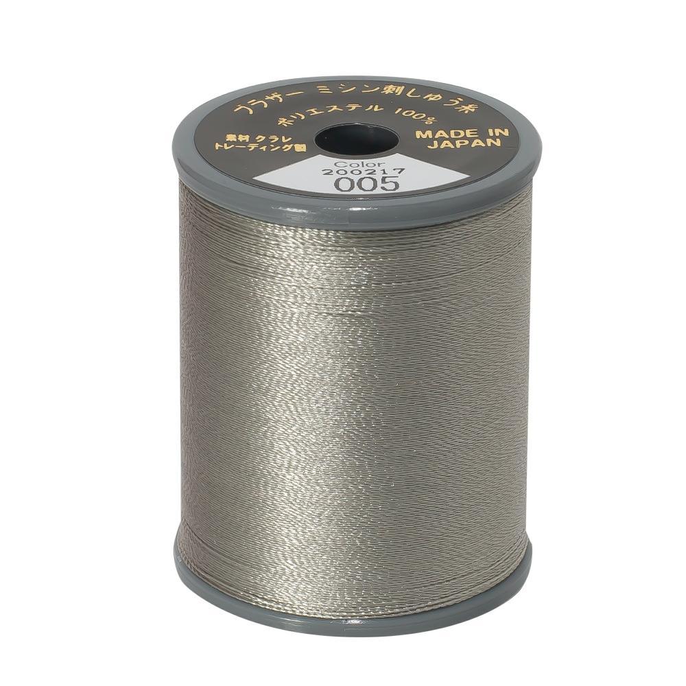 Brother Polyester Embroidery Thread 300m #005 Grey — jaycotts.co.uk ...