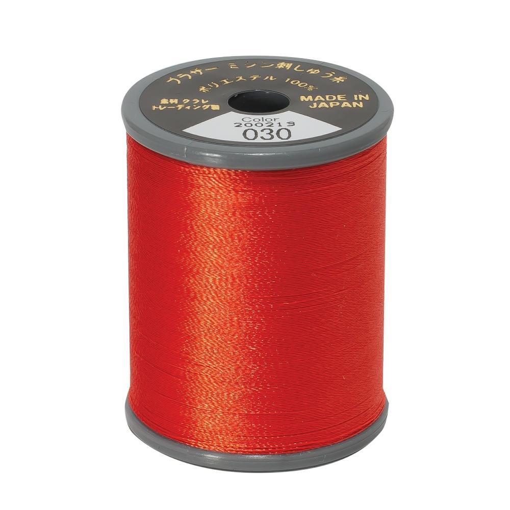 Brother Polyester Embroidery Thread 300m #030 Crimson — jaycotts.co.uk ...