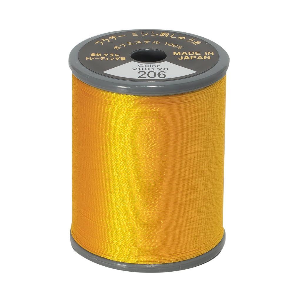 Brother Polyester Embroidery Thread 300m #206 Harvest Gold — jaycotts ...
