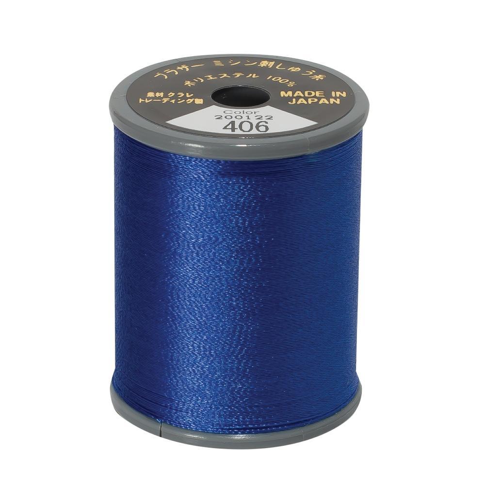 Brother Polyester Embroidery Thread 300m #406 Ultramarine — jaycotts.co ...