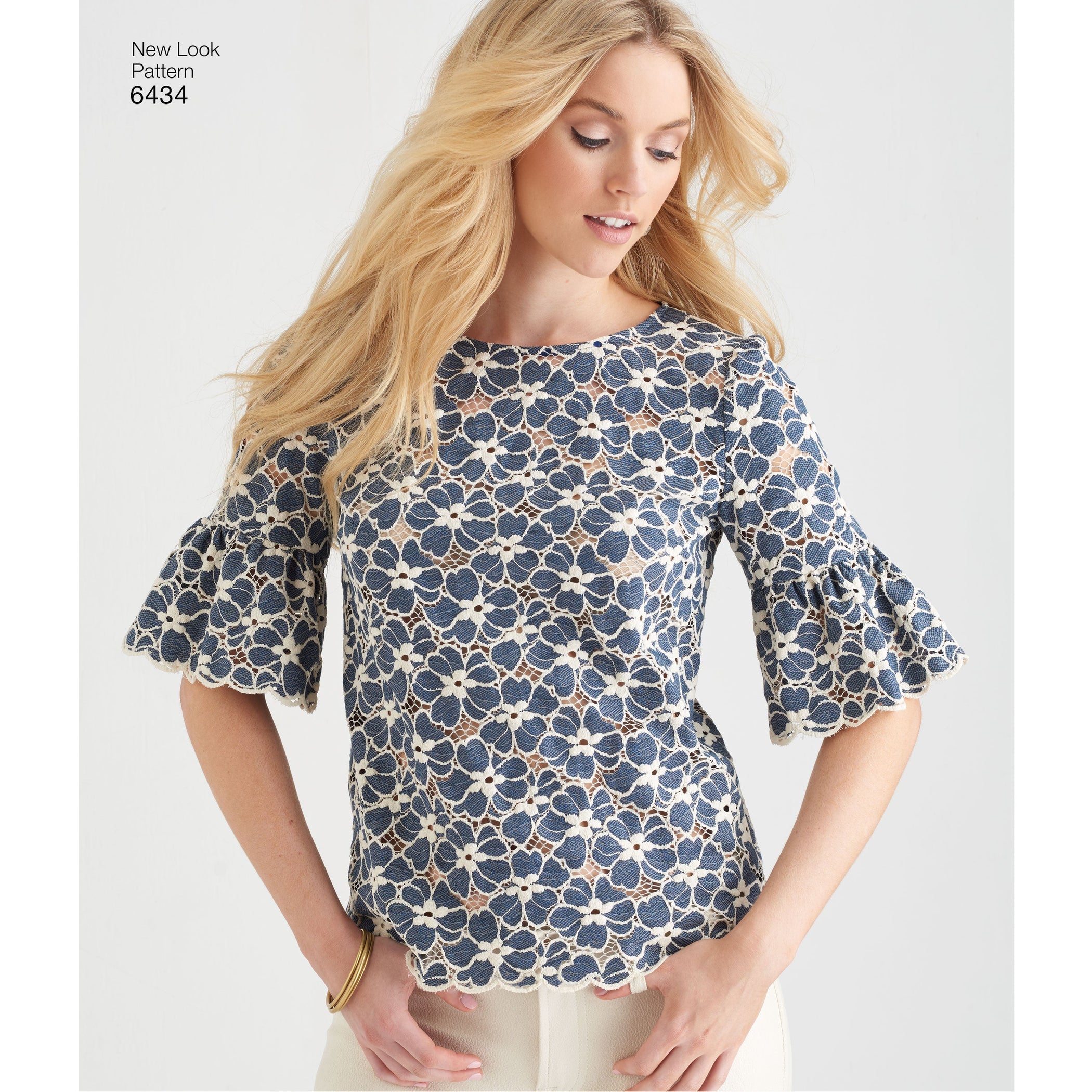 New Look 6434 Misses' Tops pattern with Fabric Variations — jaycotts.co ...