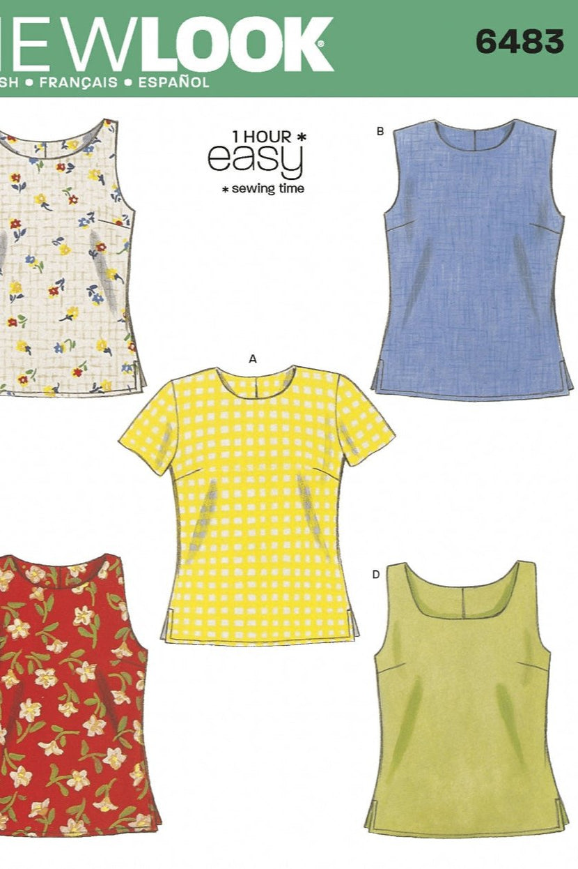 New Look Pattern: NL6483 Misses Top | Easy — jaycotts.co.uk - Sewing ...