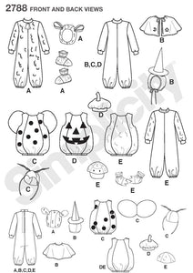 Simplicity Pattern: S2788 Toddler Halloween Costumes — jaycotts.co.uk ...