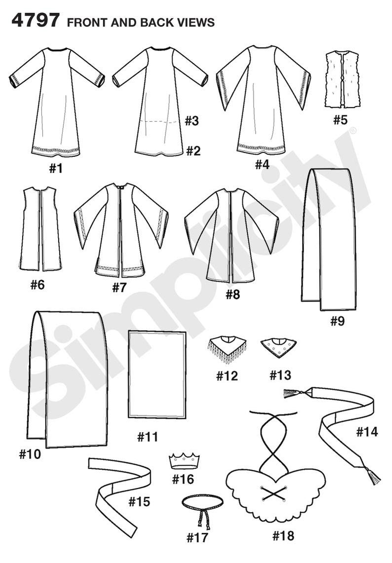 Simplicity Pattern: S4797 Boy & Girl Nativity Costumes | by Andrea ...