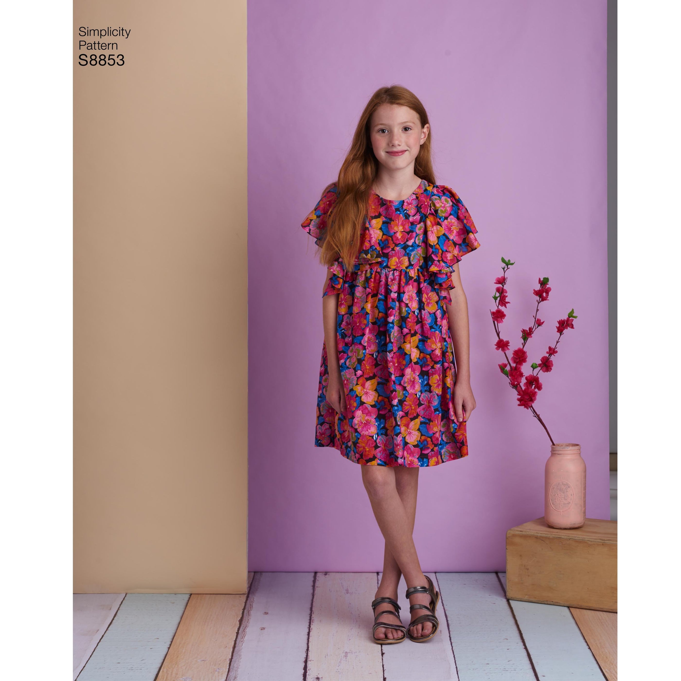 Simplicity Pattern 8853 Girls' Dress Pattern — jaycotts.co.uk - Sewing ...