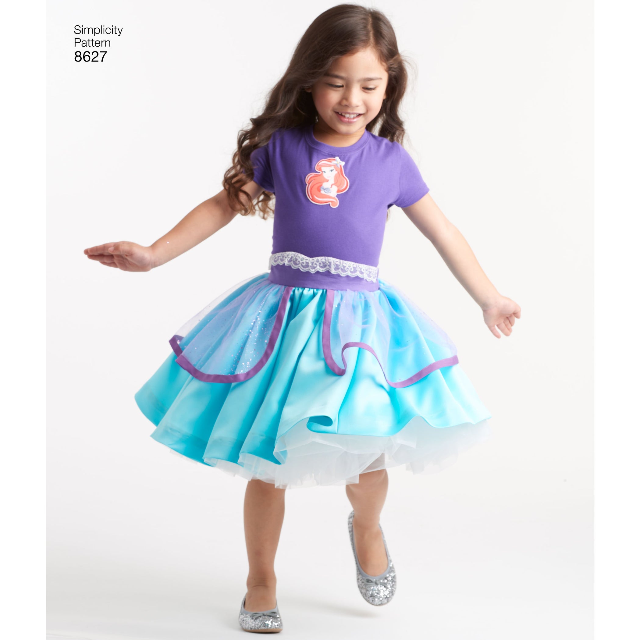 Simplicity Pattern 8627 Disney princess skirts for children — jaycotts.co.uk - Sewing Supplies