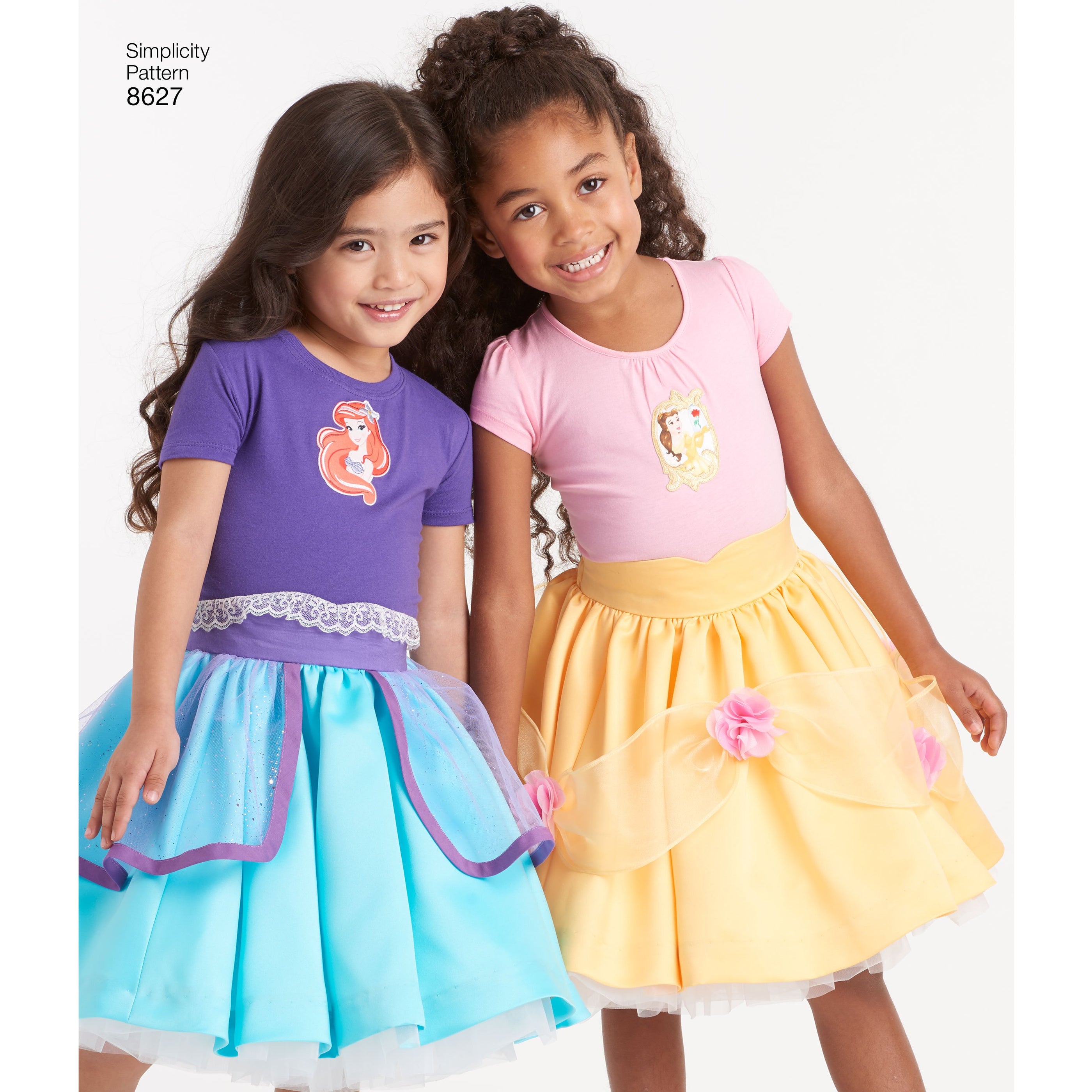 Simplicity Pattern 8627 Disney princess skirts for children — jaycotts ...