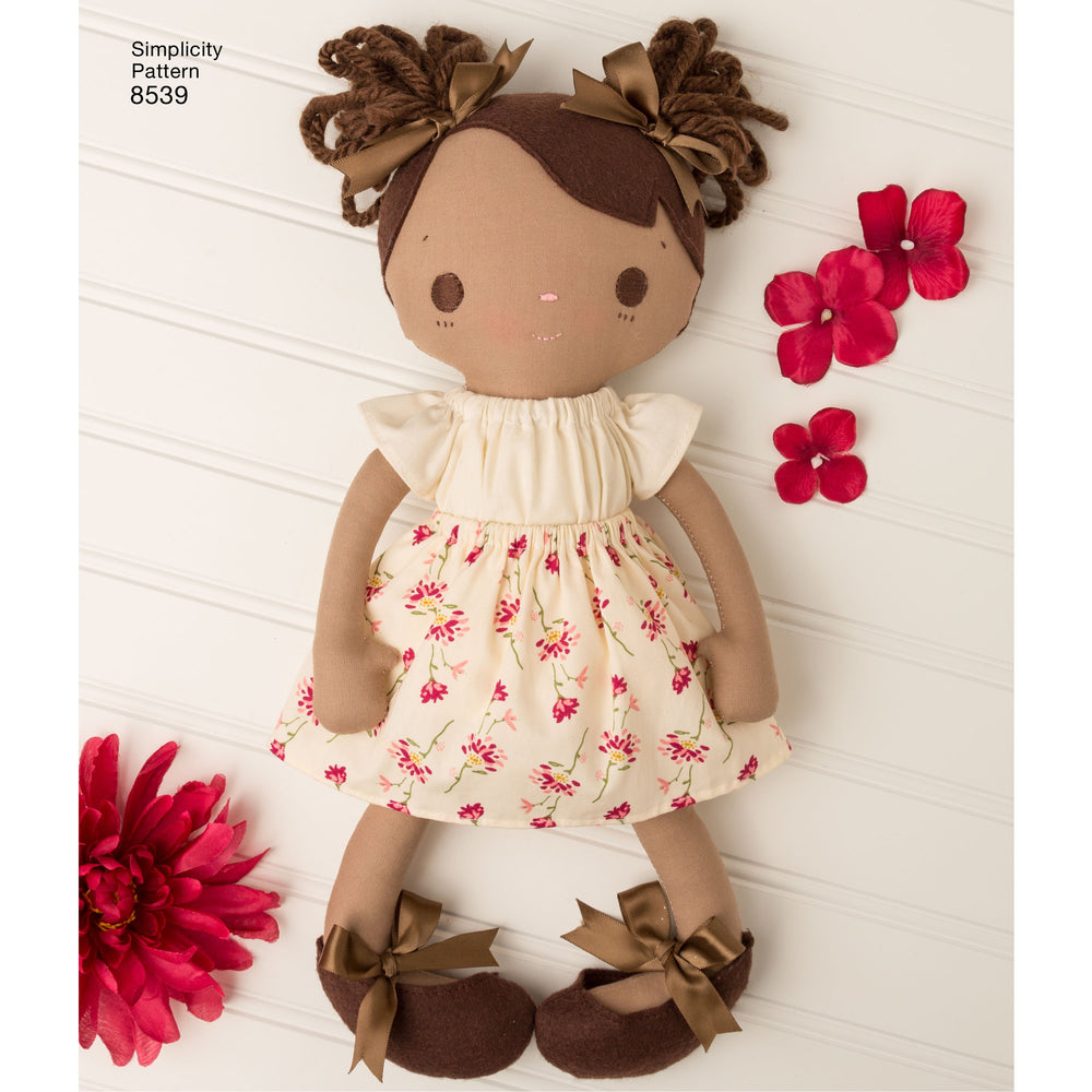 Simplicity Pattern 8539 stuffed dolls and clothes — jaycotts.co.uk ...