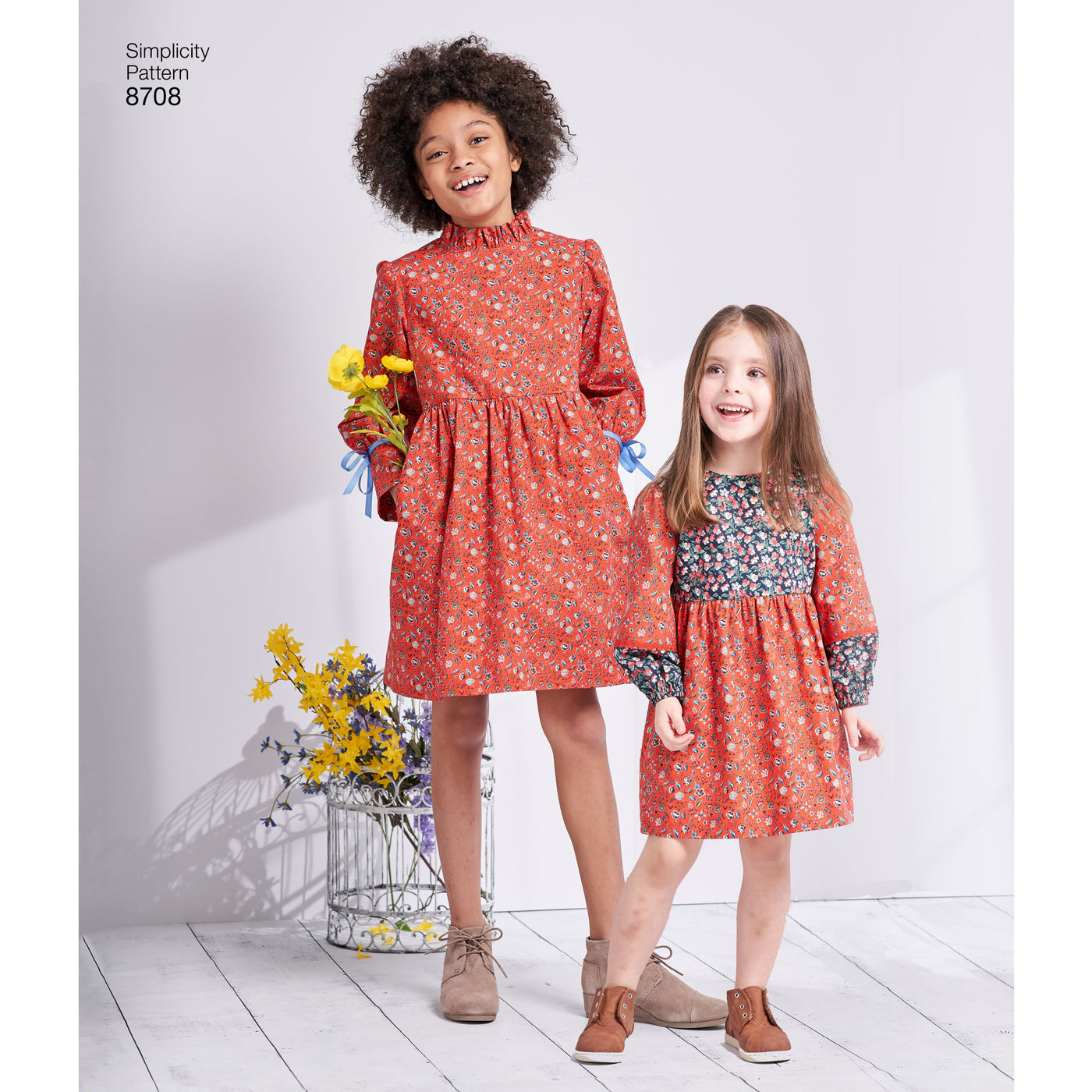 Simplicity Pattern 8708 Trimmed dresses for girls — jaycotts.co.uk ...