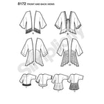 Simplicity Pattern 8172 Misses' cardigan and vest pattern — jaycotts.co ...