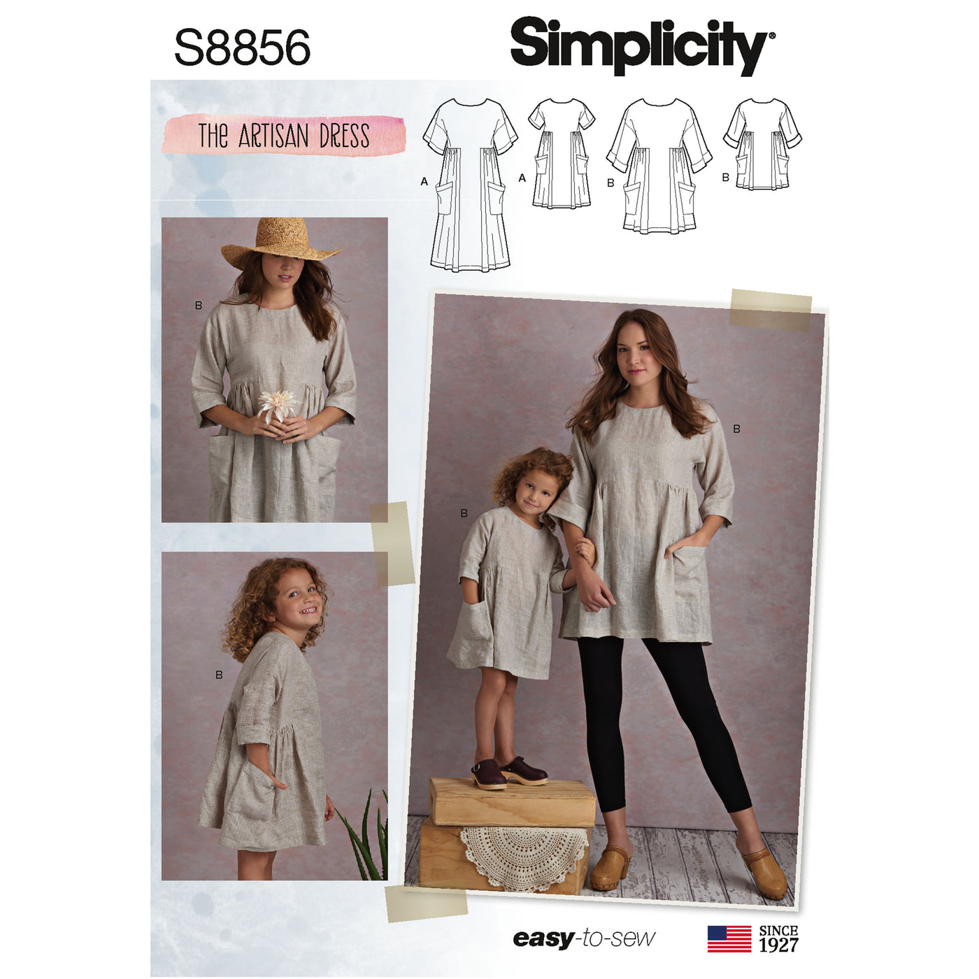 Simplicity Pattern 8856 Child's and Misses' Dress and Tunic — jaycotts ...