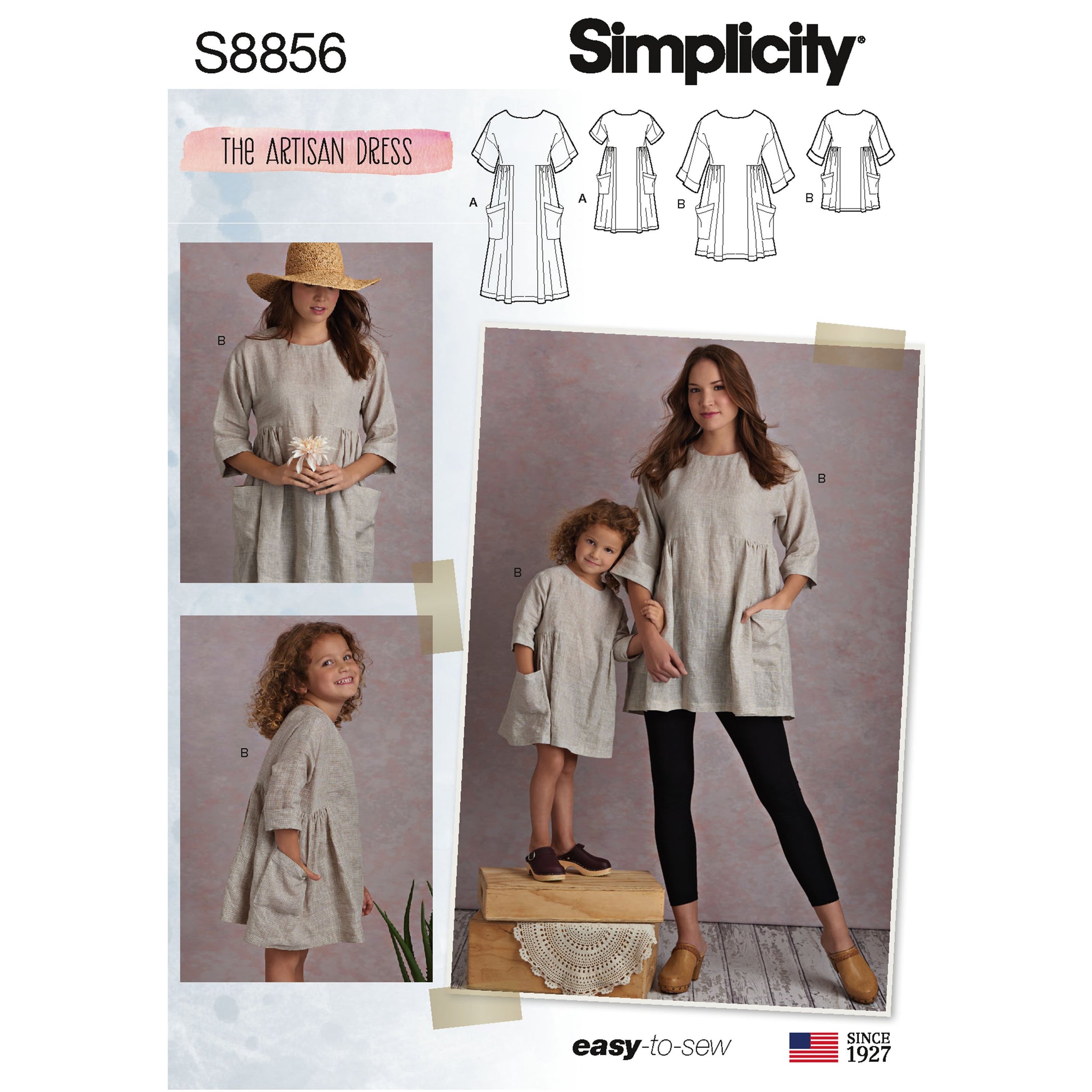 Simplicity Pattern 8856 Child's and Misses' Dress and Tunic — jaycotts ...