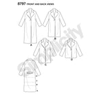 Simplicity Pattern 8797 lined coat — jaycotts.co.uk - Sewing Supplies