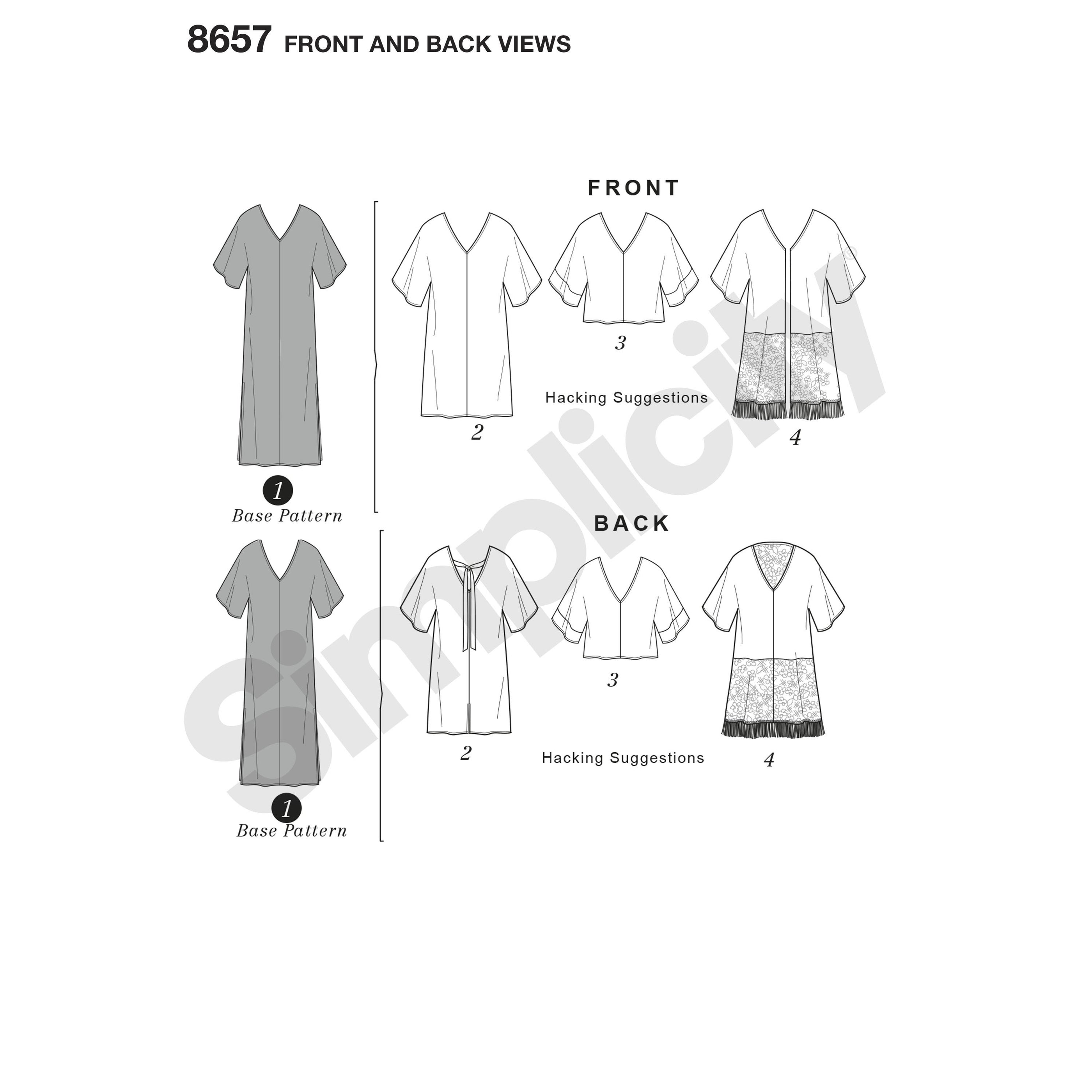 Simplicity Pattern 8657 caftan with options for design-hacking ...