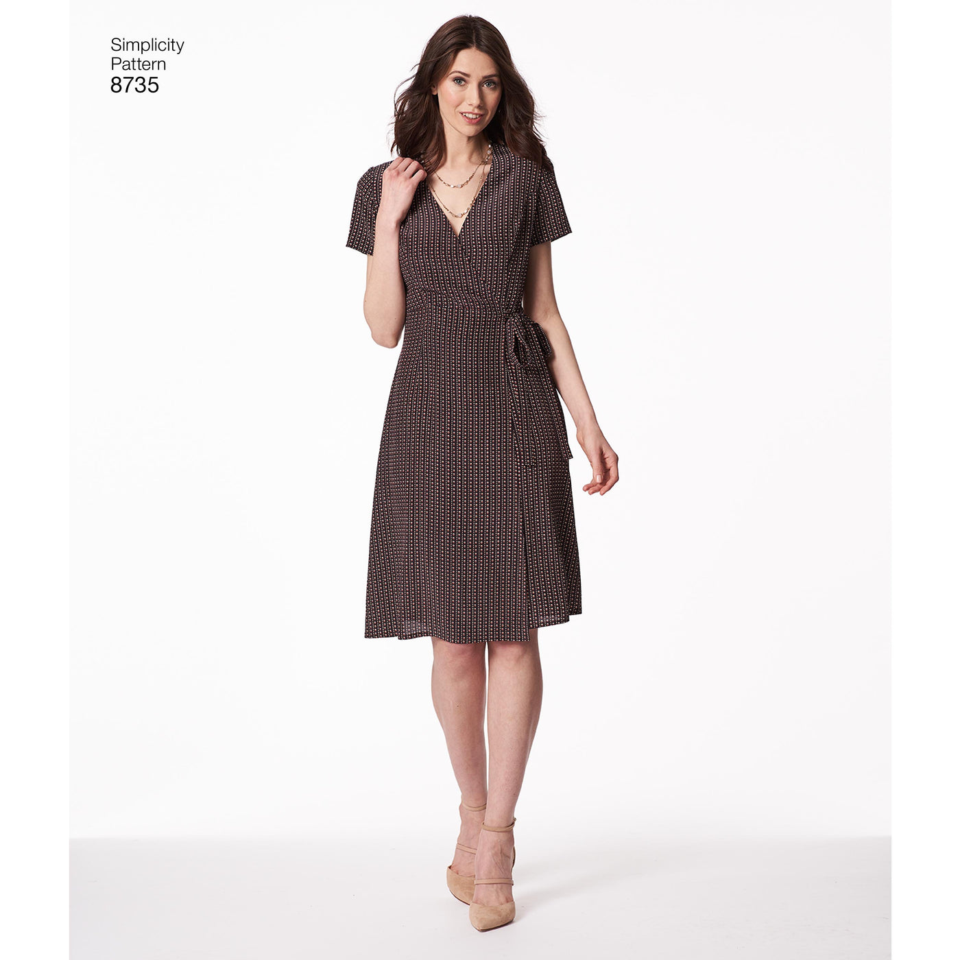 Simplicity Pattern 8735 petite wrap dress — jaycotts.co.uk - Sewing ...