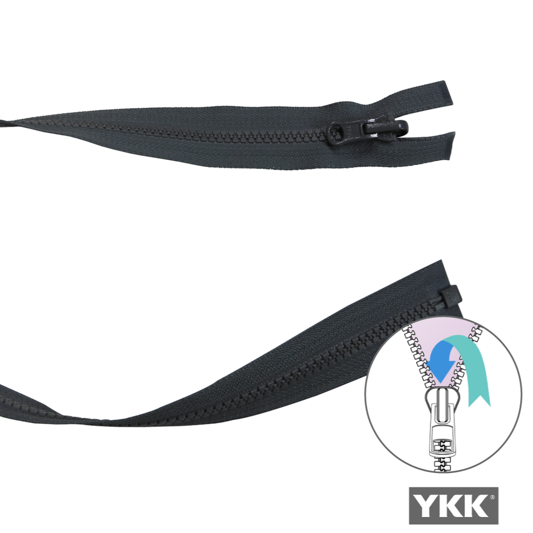 YKK Chunky Open End Zips | Medium | Reversible — jaycotts.co.uk ...